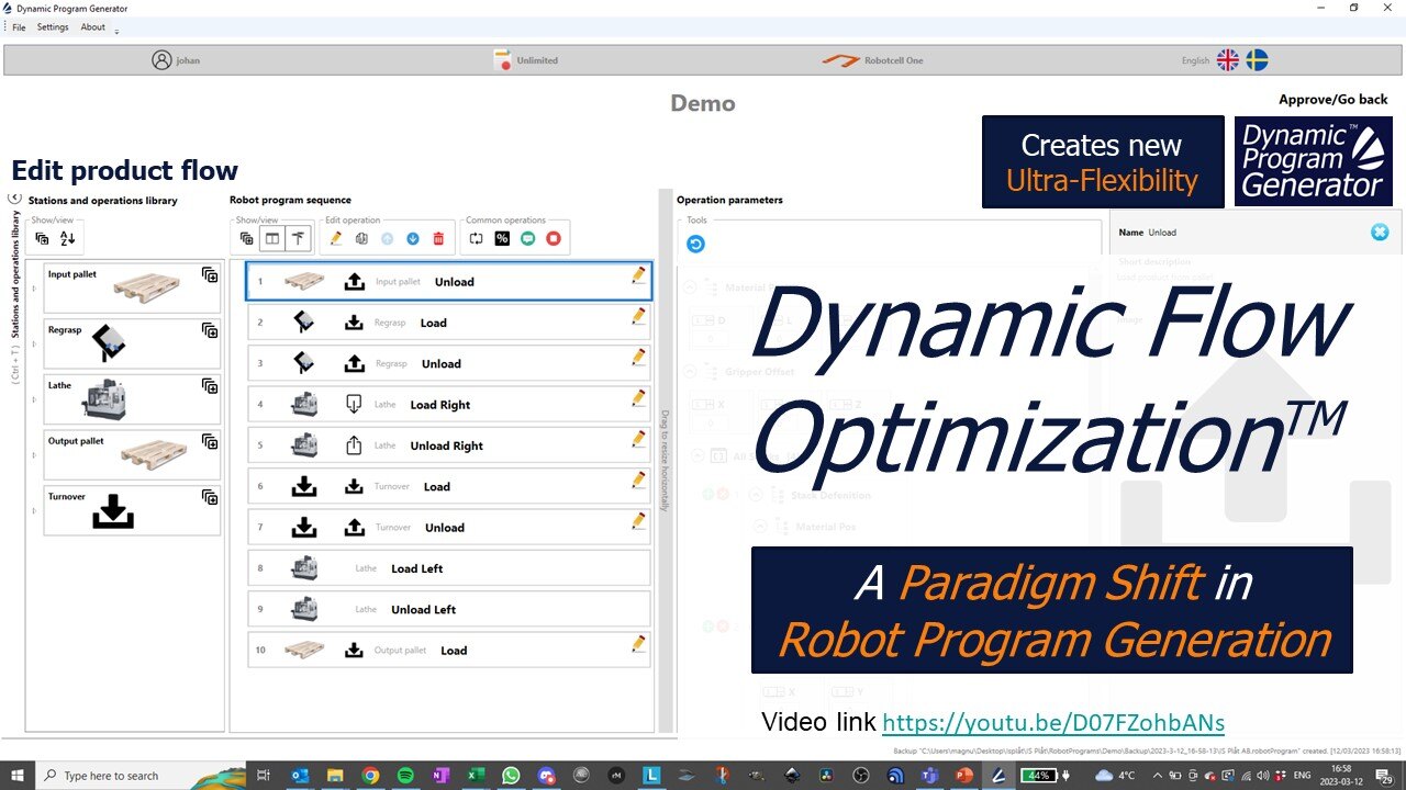 Introducing Dynamic Flow Optimization: Revolutionizing Robot Programming for Small Series ...